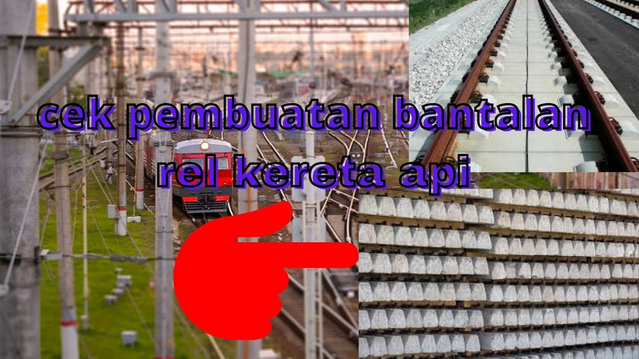pencetakan bantalan rel kereta api - YouTube