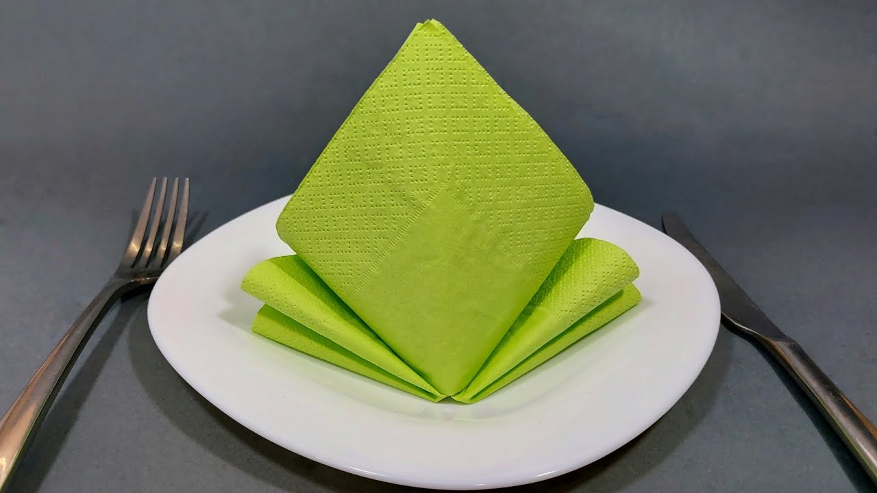 PAPER NAPKIN - FOR PLATE DECORATION - TABLE SERVING - YouTube