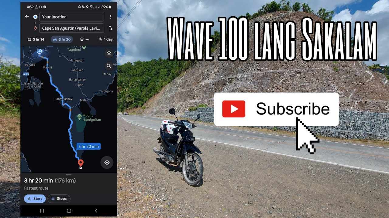 Byahe kame ni Simple Monster Wave 100 176km to Parola Gov Gen - YouTube
