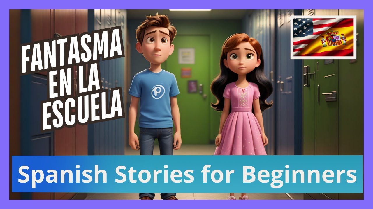 LEARN SPANISH FREE Stories (The Ghost Story at School) - YouTube