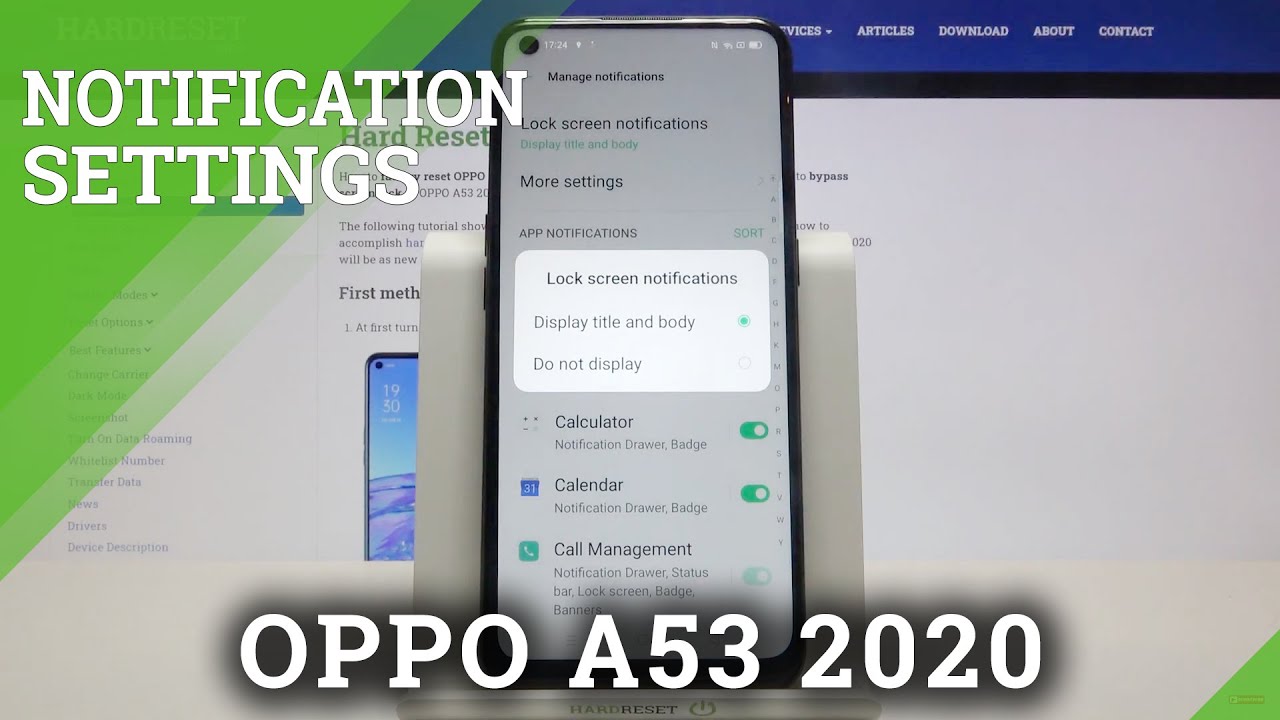 How to Enter Notifications Panel in OPPO A53 2020 – Customize ...