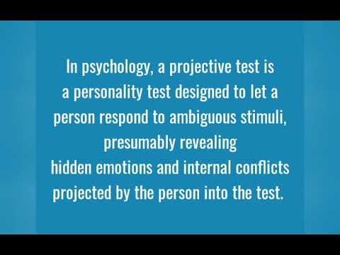Projective Test and its Classification with example. - YouTube