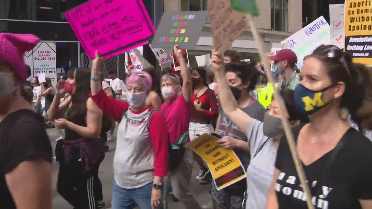 Pro choice rallies held in Chicago, across the country - YouTube