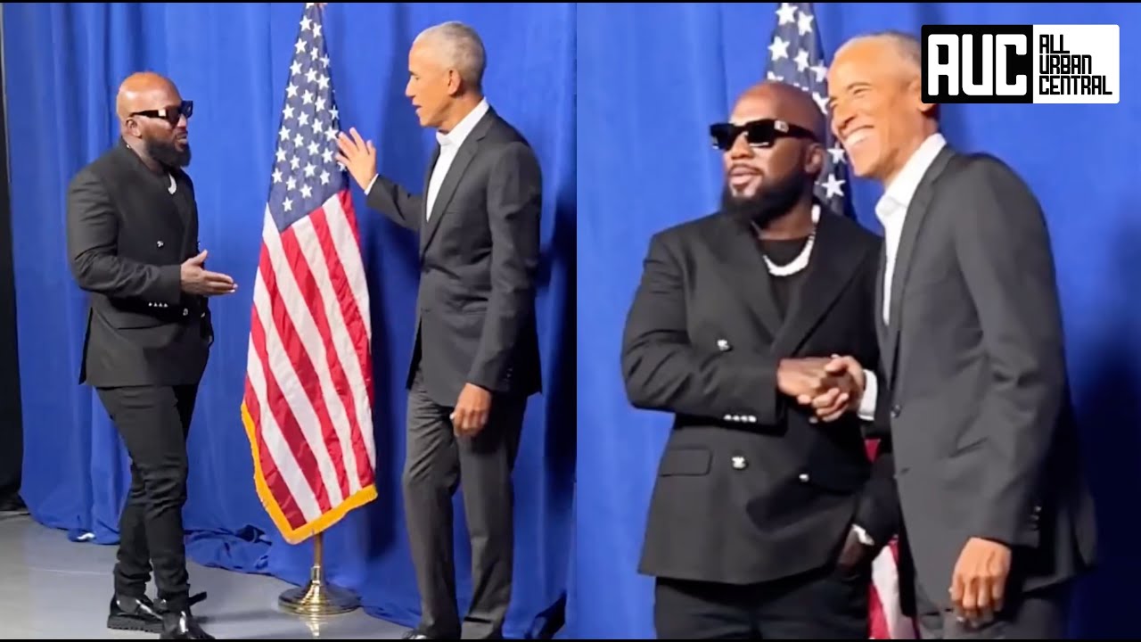 Jeezy Daps Up Obama Like They From The Same Hood 🤣 - YouTube