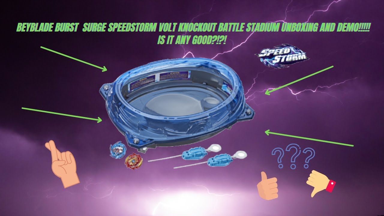 BEYBLADE BURST Surge Speedstorm Volt Knockout Battle STADIUM UNBOXING ...