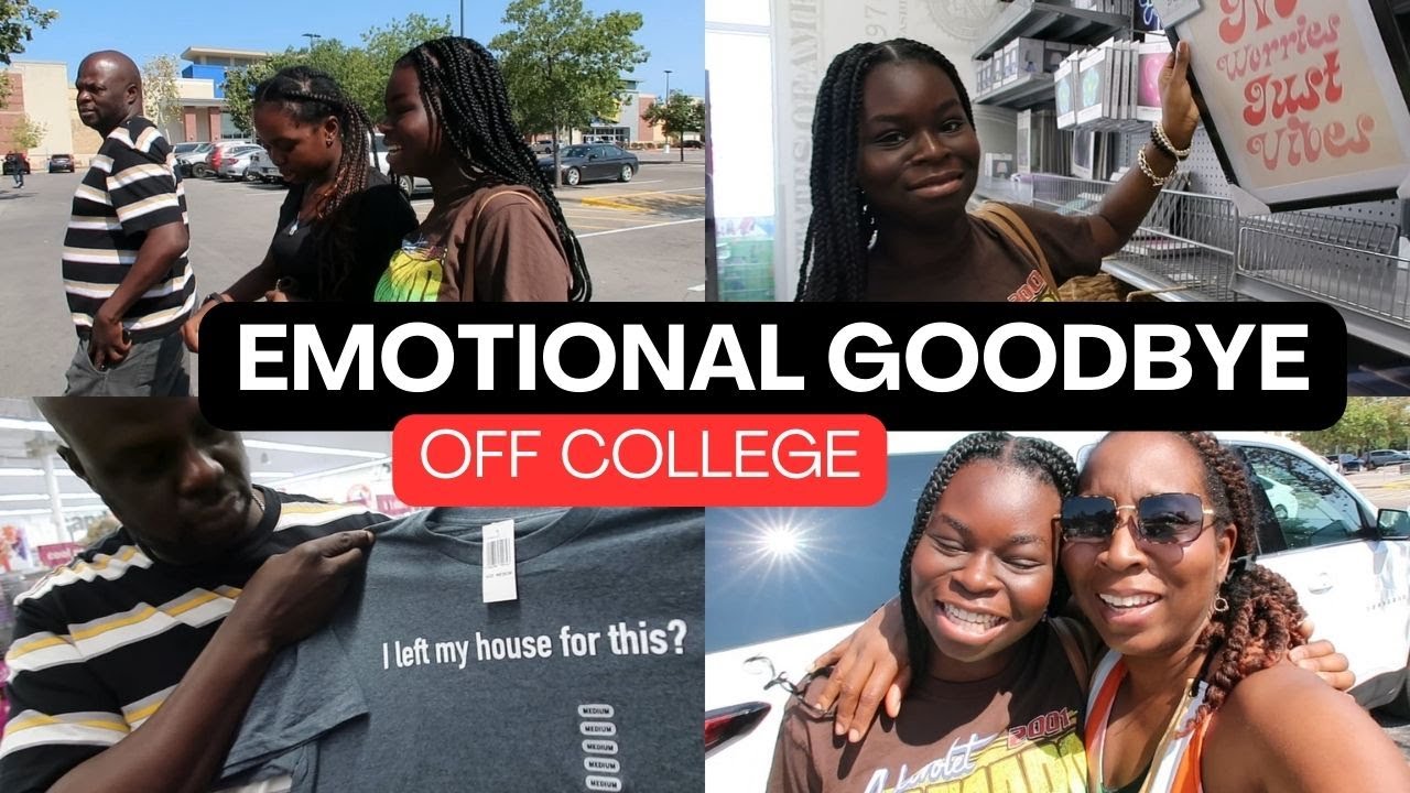 Emotional Goodbye | College Move In Vlog 2023 | DNVlogsLife - YouTube