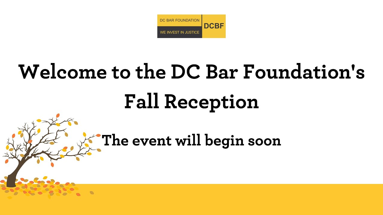 DCBF 2021 Fall Reception - YouTube