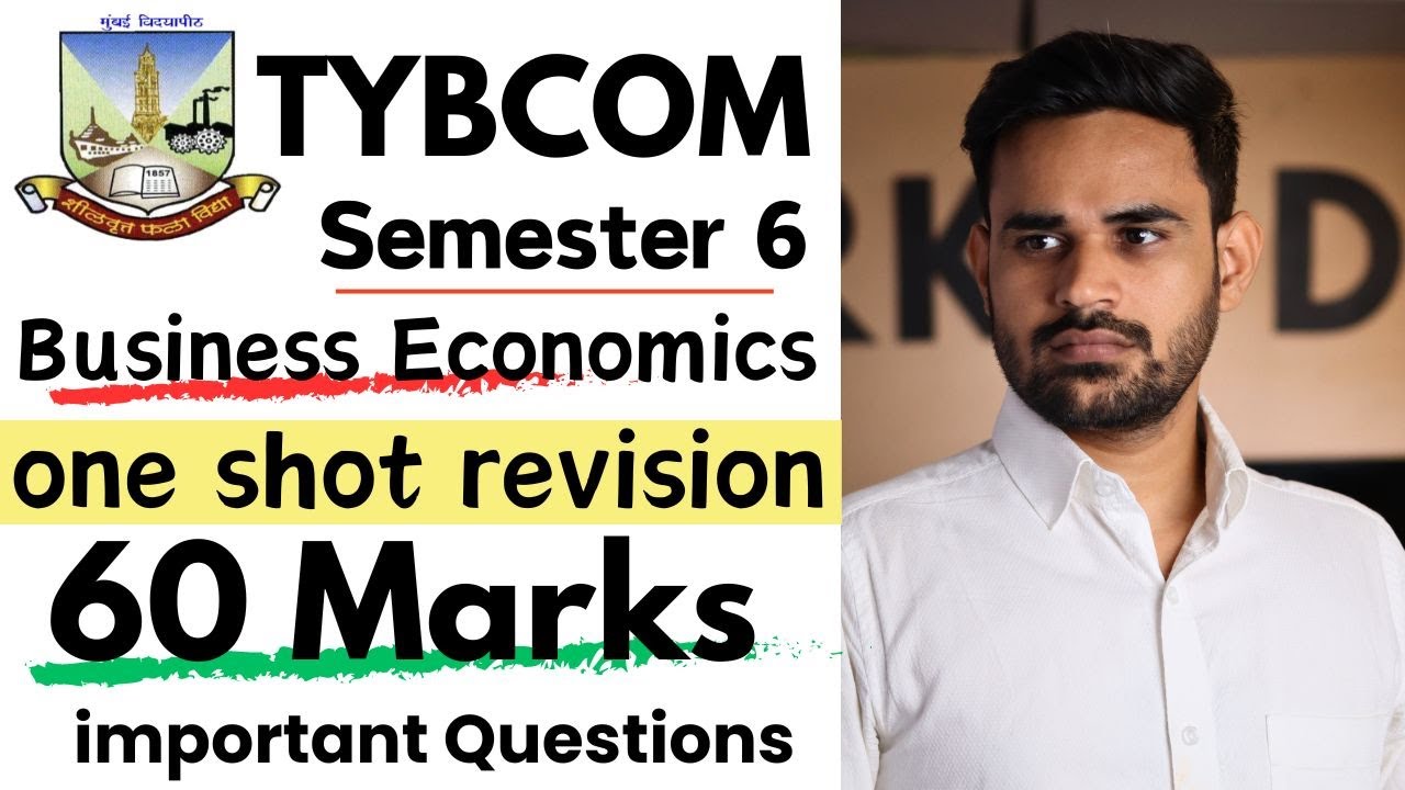 TYBCOM business economics semester 6 important questions One shot ...