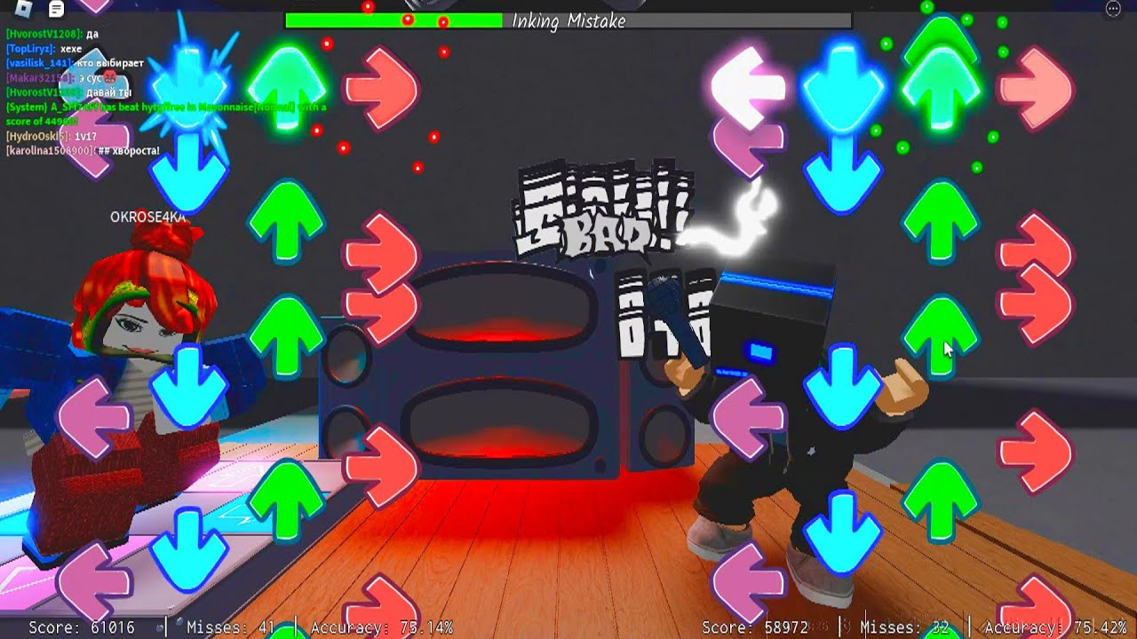 БАТЛ с ПОДПИСЧИКАМИ в ROBLOX Basically FNF Remix ! - YouTube