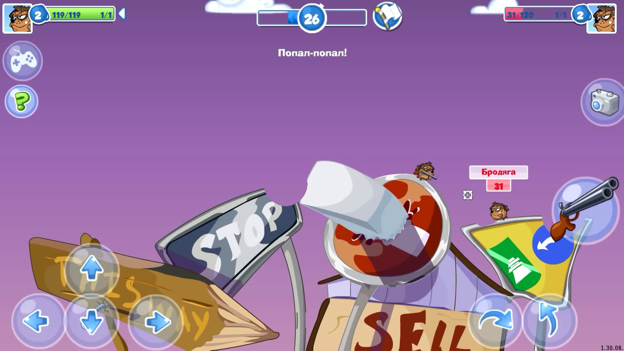 Wormix (by Pragmatix) - strategy game for android and iOS - gameplay. - YouTube