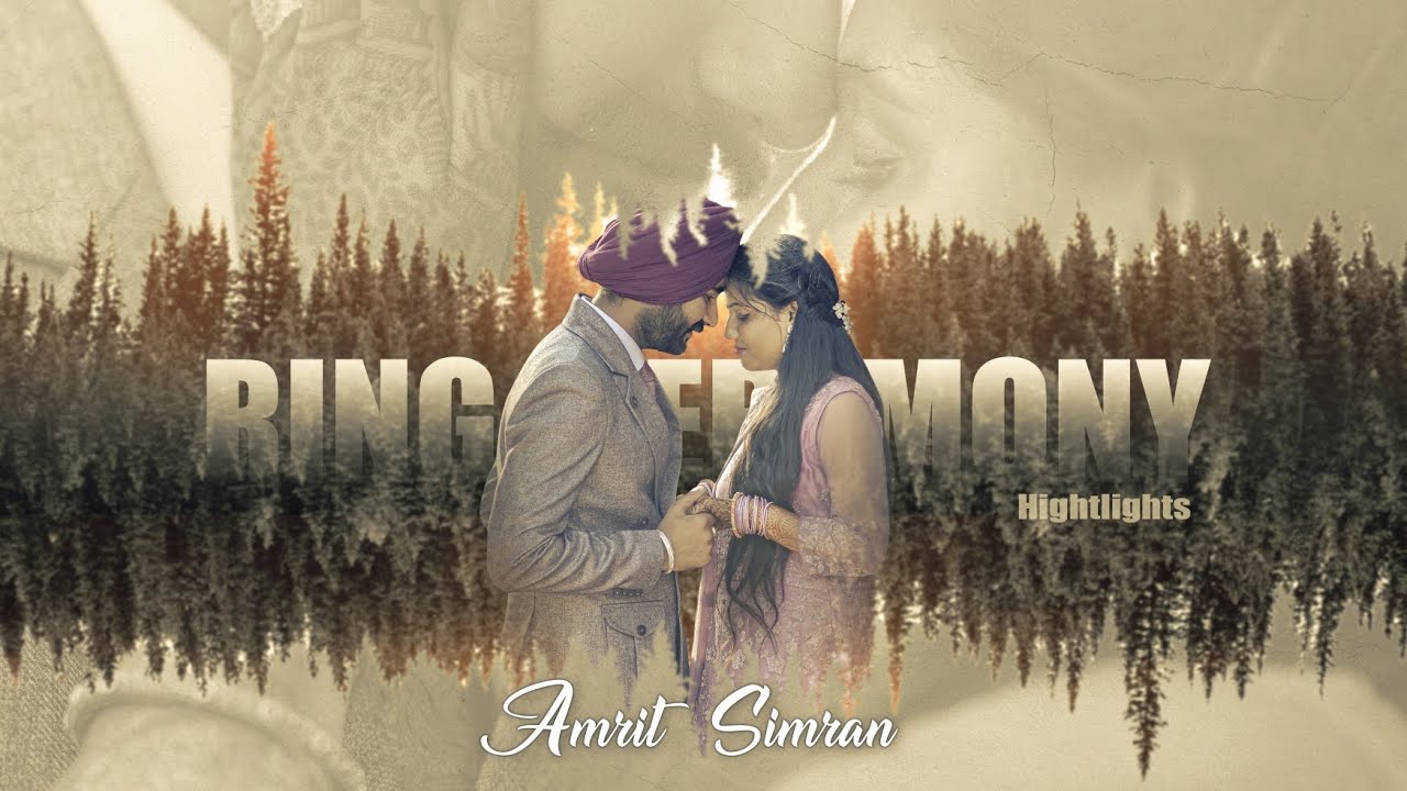 Ring ceremony Highlight || Amrit & Simran || 2023 || Lensking Photography - YouTube