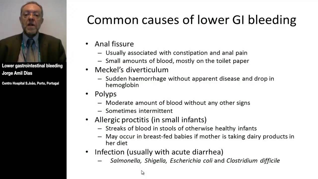Lower gastrointestinal bleeding - YouTube