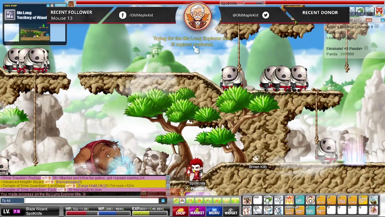V83 Maple - Blaze Wiz lvl 66 - AOE FARMS #maplestory - YouTube
