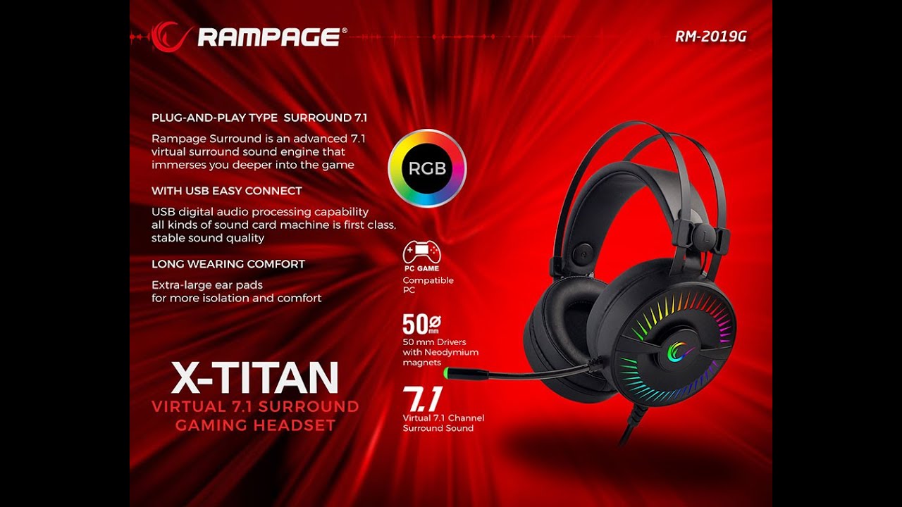 Rampage X-TİTAN Kulaklık ve Microfon Testi (En Kısa Video) - YouTube
