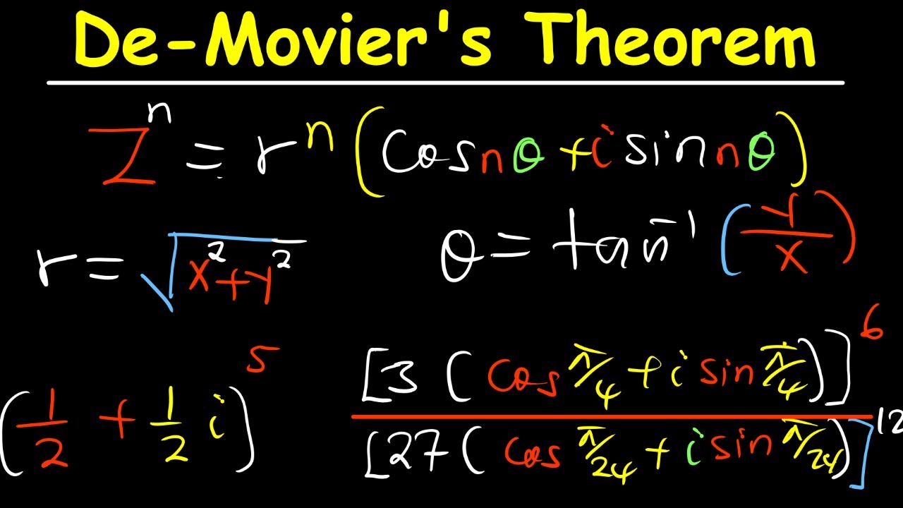 De-movier's Theorem-Complex Numbers - YouTube
