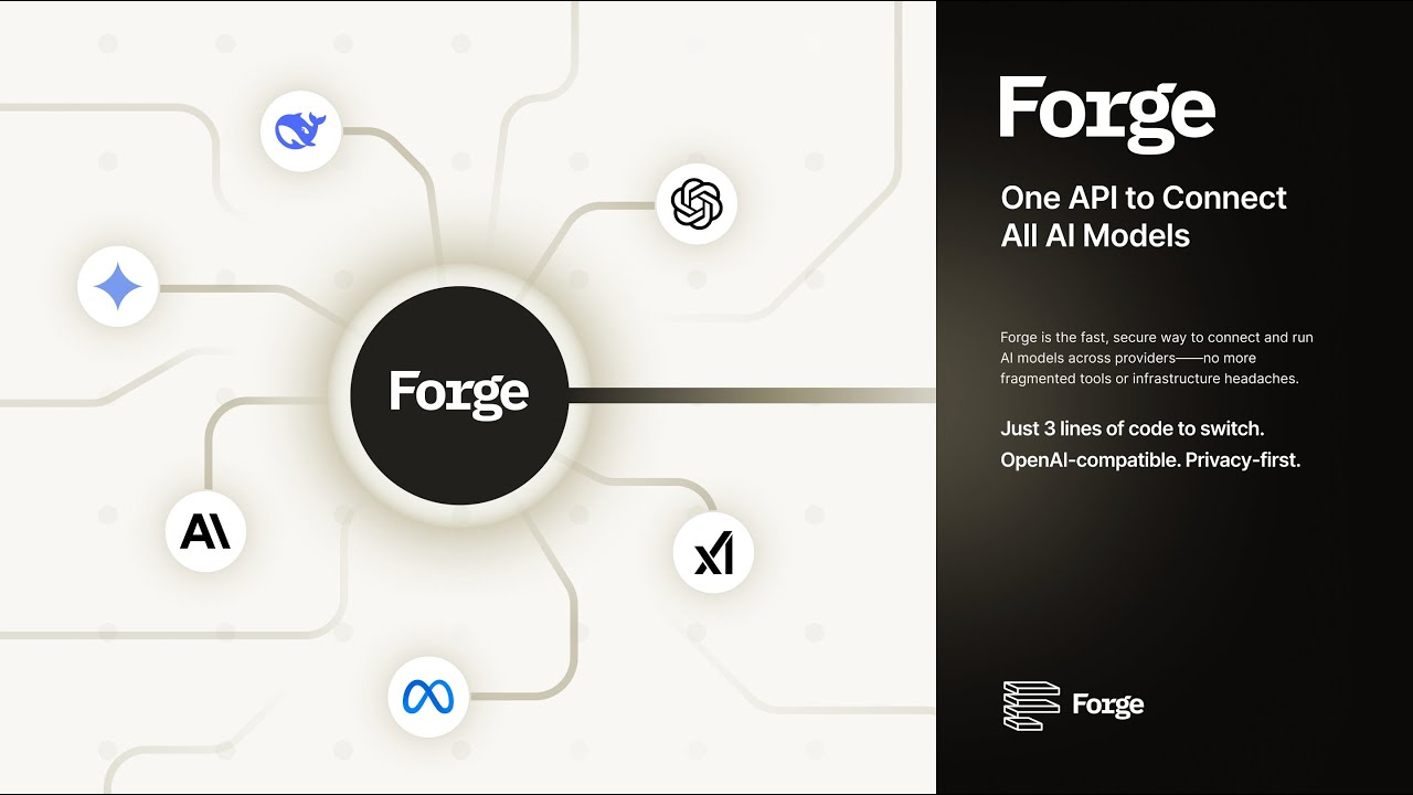 Forge - One API to connect All AI models - YouTube