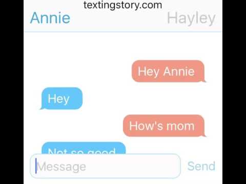 Annie and Hayley text over Calebs death!!! - YouTube