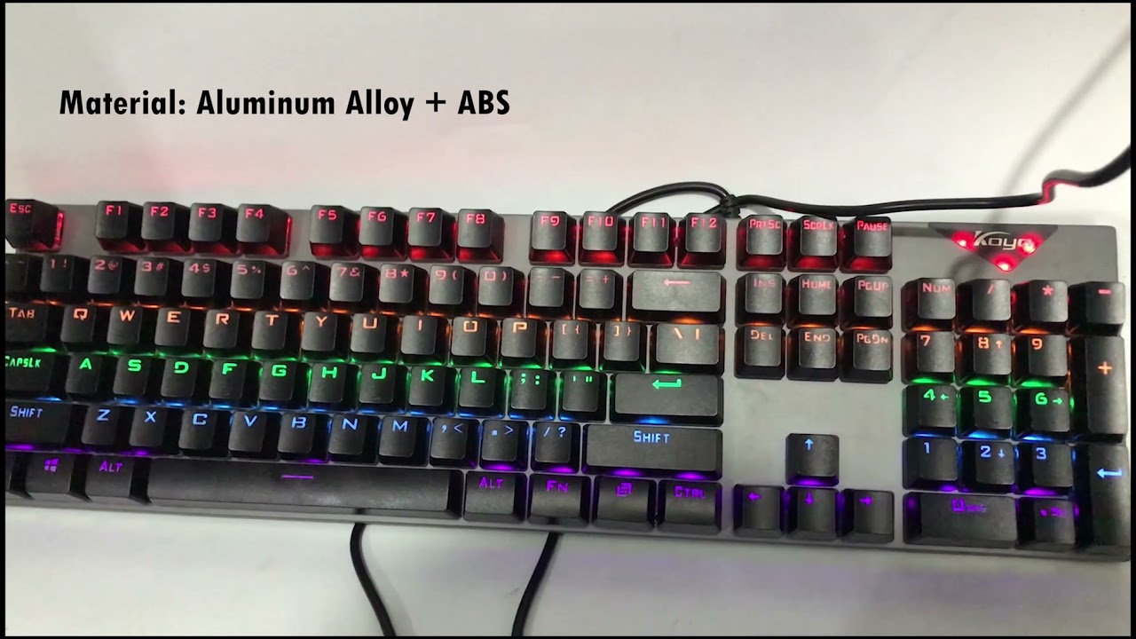 KOYO MECHANICAL KEYBOARD KY 610 - YouTube