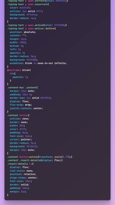 Typing Speed Test Programming Coding Webdevelopment Css Tips Trick Javascript Html