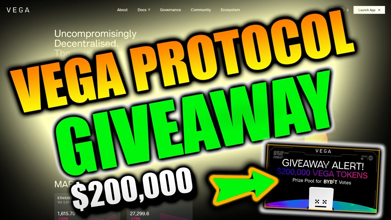 VEGA PROTOCOL! - MASSIVE GIVEAWAY - $200,000 in Vega Tokens! - YouTube