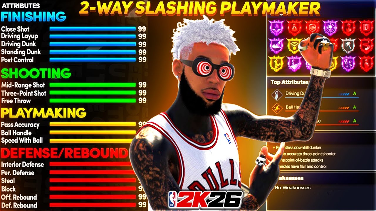 *NEW* BEST 2-WAY SLASHING PLAYMAKER on NBA 2K26!! - YouTube