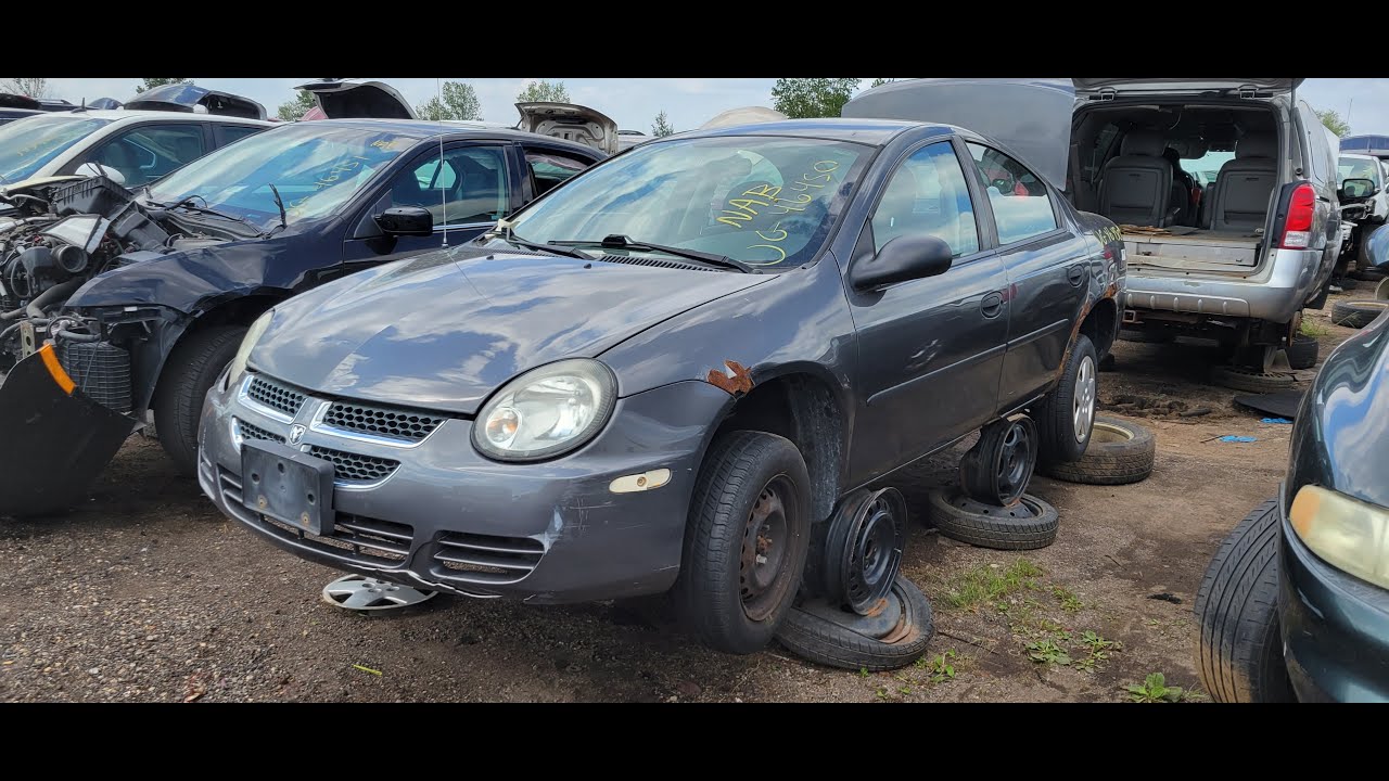 RUSTY 2003 Dodge Neon at U-Pull Salvage Yard in Minnesota - YouTube