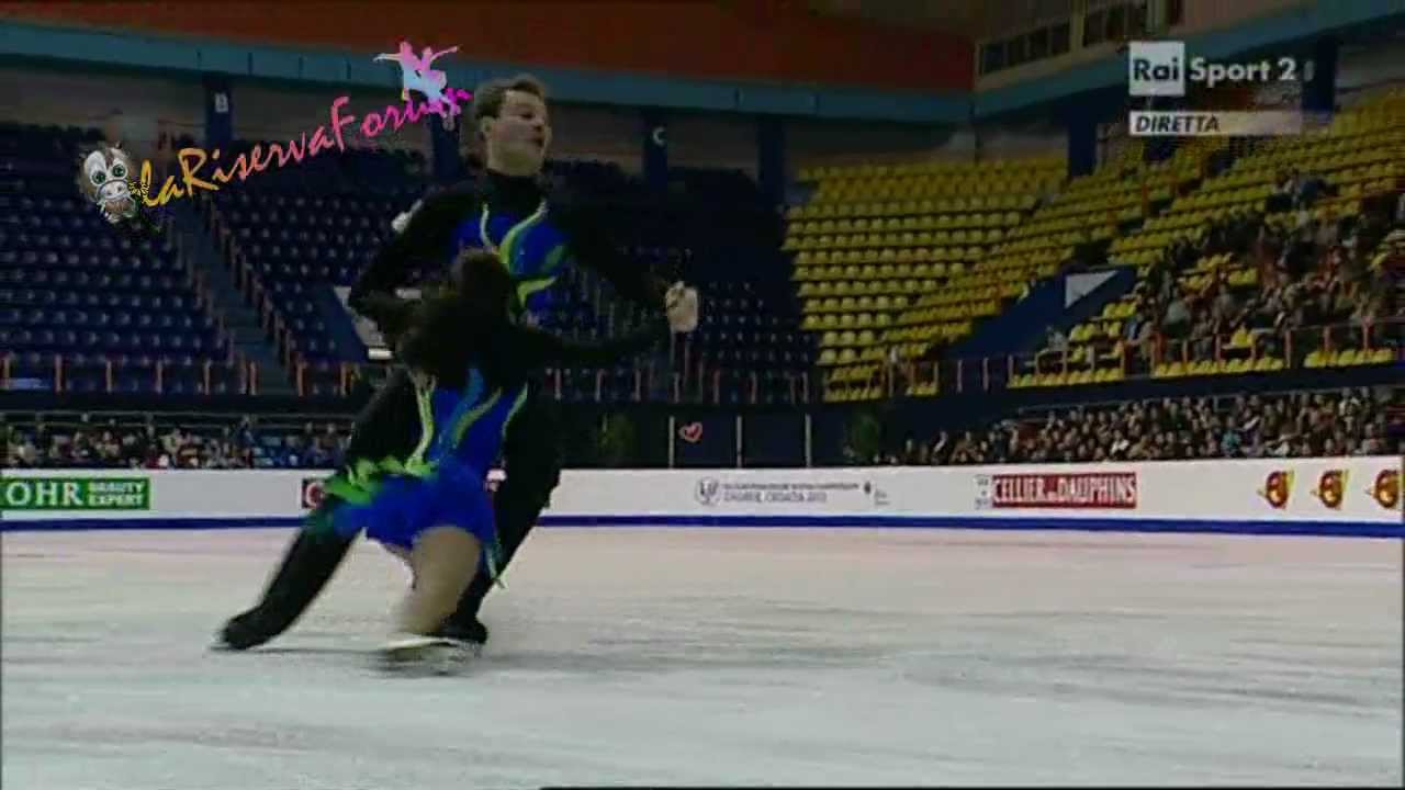 ISU ZAGREB 2013 -22/26- ICE DANCE SD - Julia ZLOBINA Alexei SITNIKOV ...