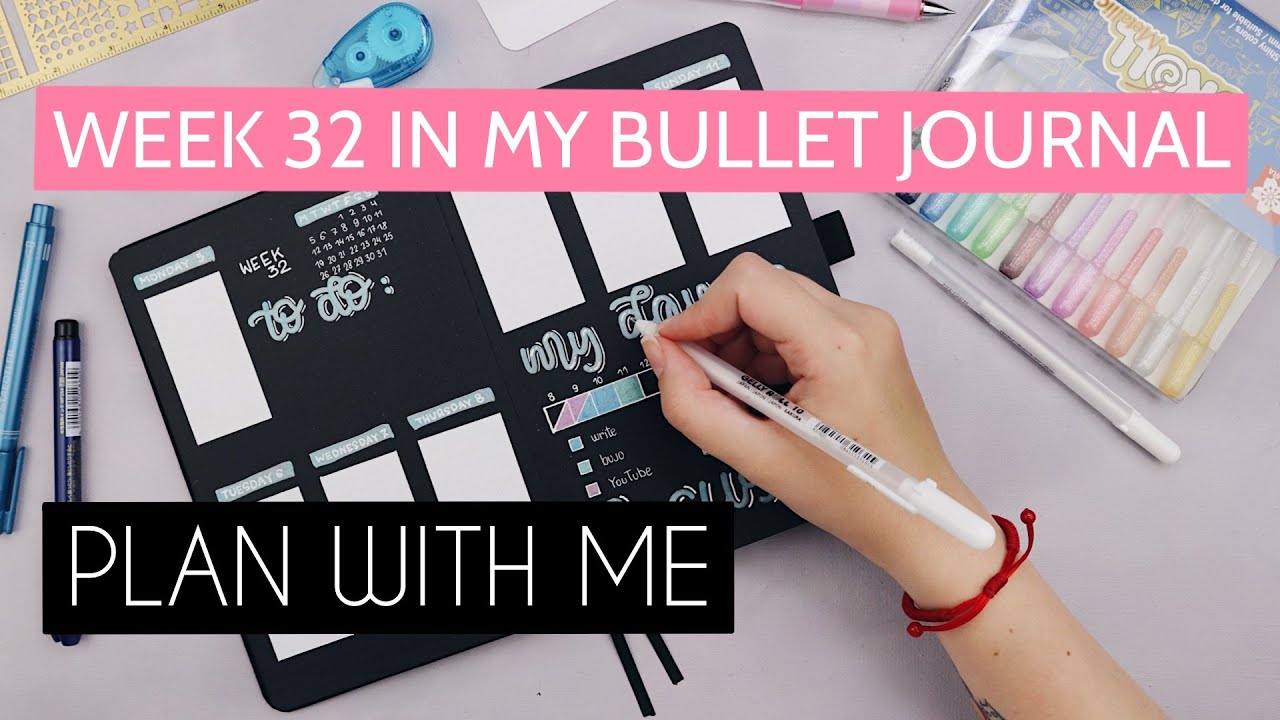Bullet Journal Weekly Setup | Week 32 | Plan With Me - YouTube