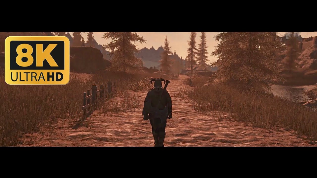 Skyrim SE - 8K Graphics and 200+ Mods - YouTube