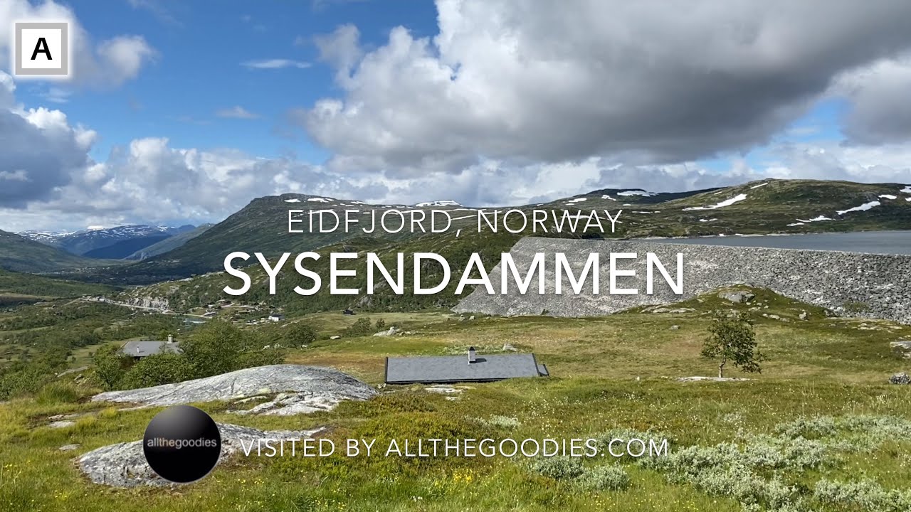 Norway: Sysendammen, huge dam and tourist attraction, Eidfjord ...