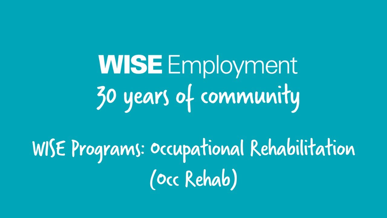 WISE Programs: Occupational Rehabilitation (Occ Rehab) - YouTube