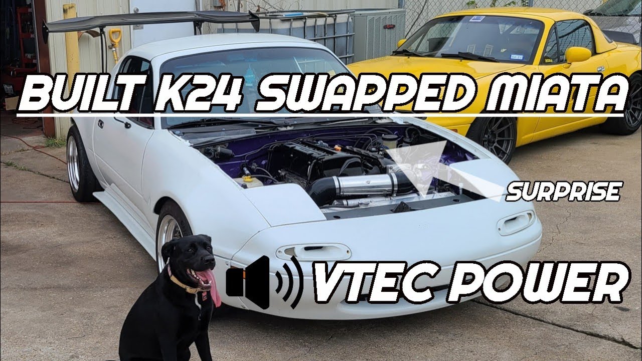 BUILT K24 SWAPPED NA MIATA! AWESOME COMBO WITH A SURPRISE! - YouTube