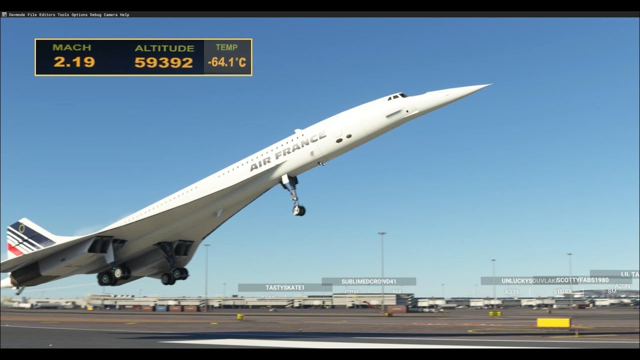 Concorde / Traversée de l'atlantique à Mach 2.19 de New York à Toulouse ...