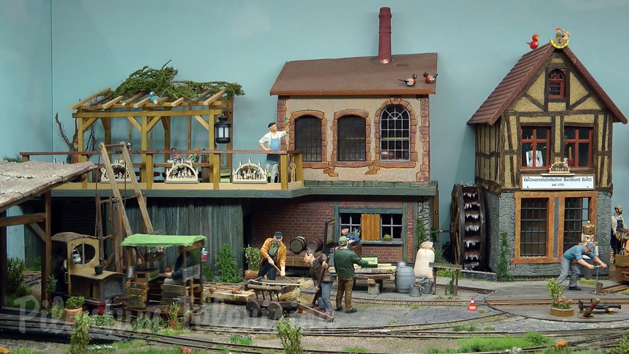 Very nice Gn15 model train layout of field railways - 1/35 diorama of ...