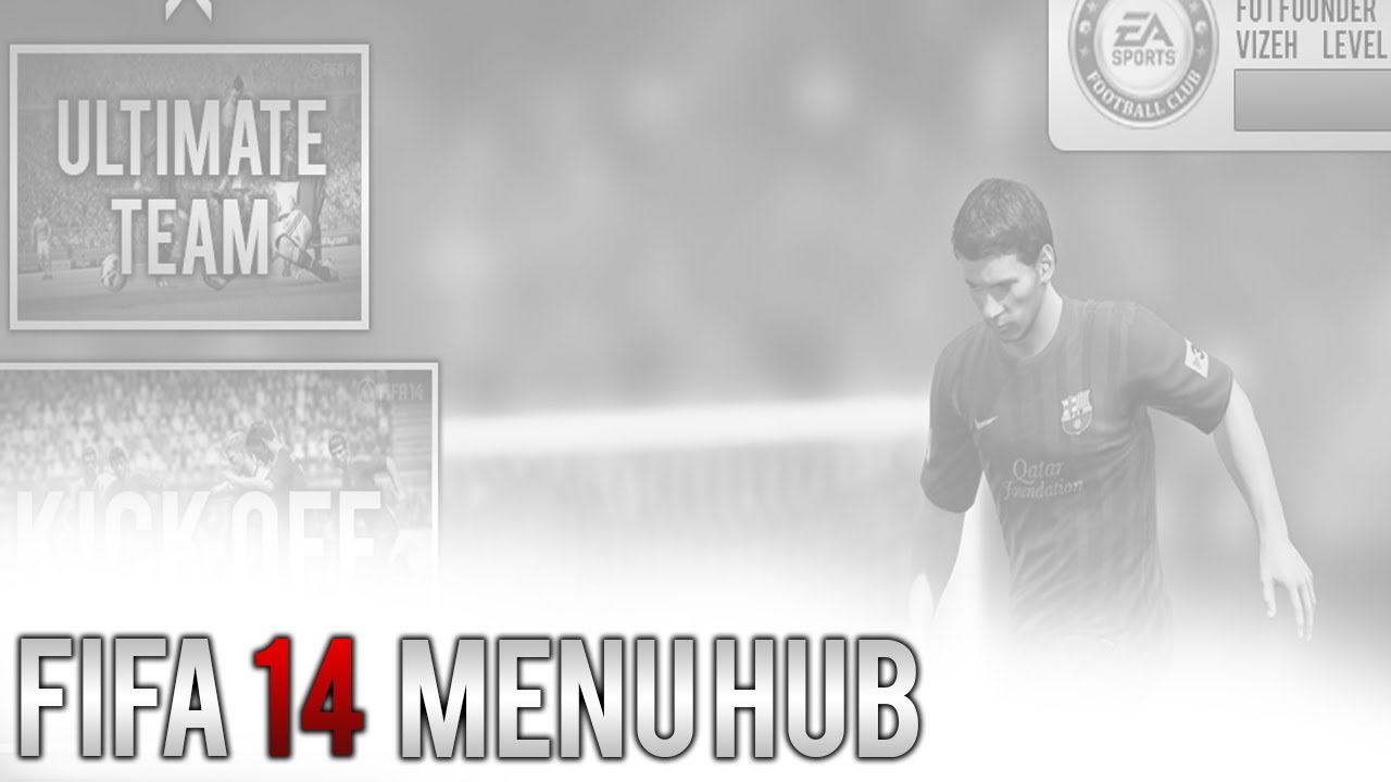 Fifa 14 Menu Hub SpeedArt - YouTube