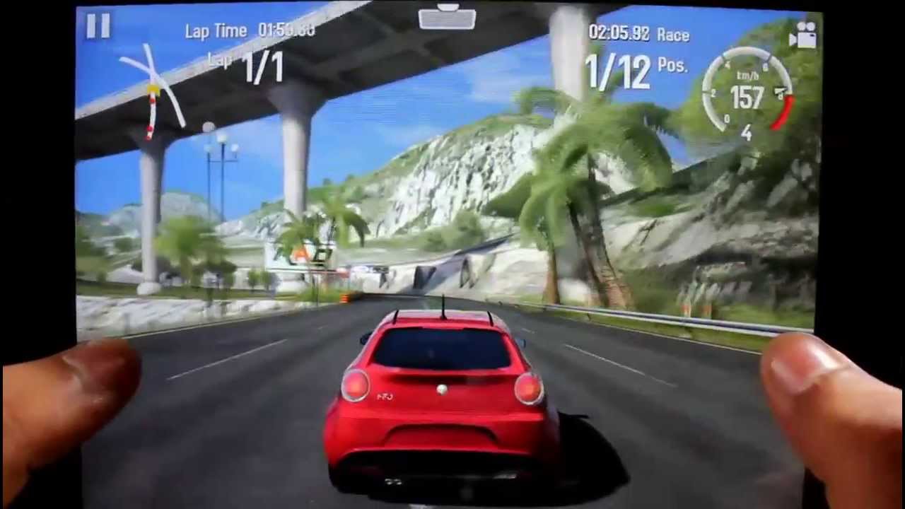 GT Racing 2 on iPad Mini - YouTube