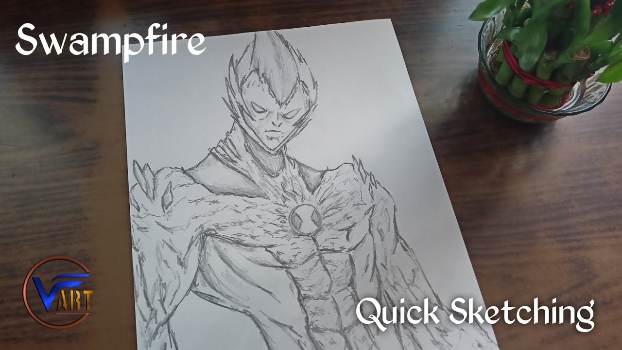 Draw Swampfire | Ben 10 | V FACreator - YouTube