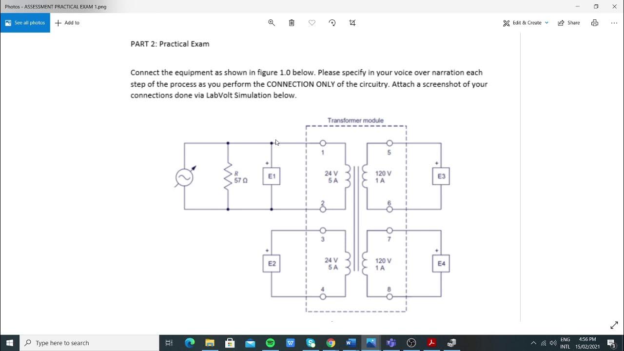 PRACTICAL ASSESSMENT FOR AC APPARATUS LAB using LabVolt Simulator - YouTube