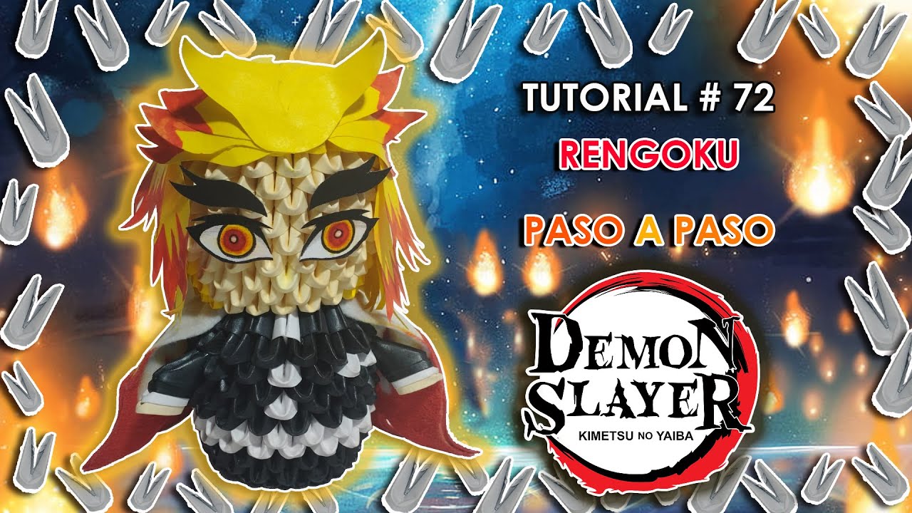 ¿Cómo hacer a RENGOKU🔥en Origami3D? ️|Kimetsu no Yaiba🗡️|Tutorial paso ...