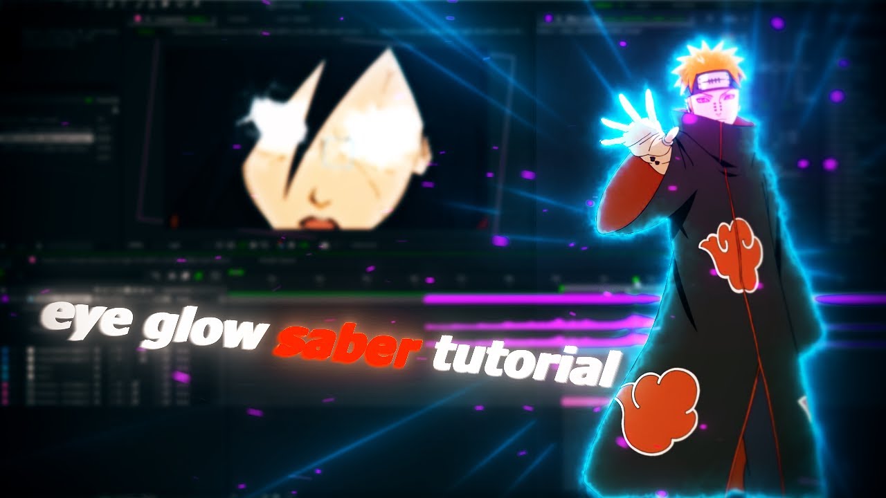 eye glow saber tutorial [amv] after effect+project file? - YouTube