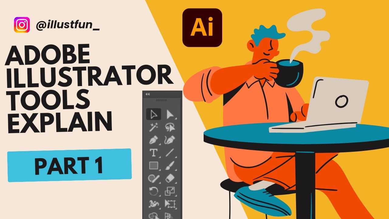 Adobe Illustrator Tools Explain | Part 1 @AdobeCreativeCloud @IllustFun ...