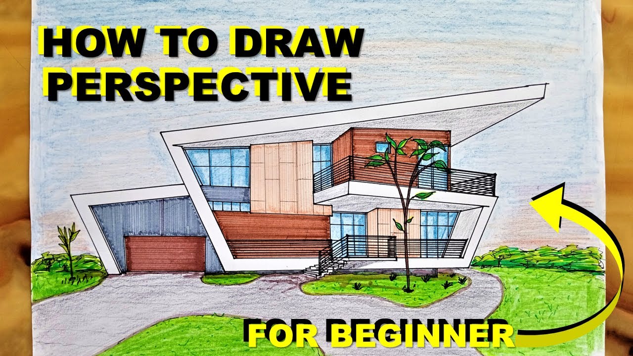 HOW TO DRAW PERSPECTIVE I for beginner - YouTube
