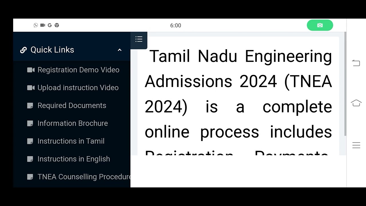 Tamil Nadu engineering admission 2024,tnea, - YouTube