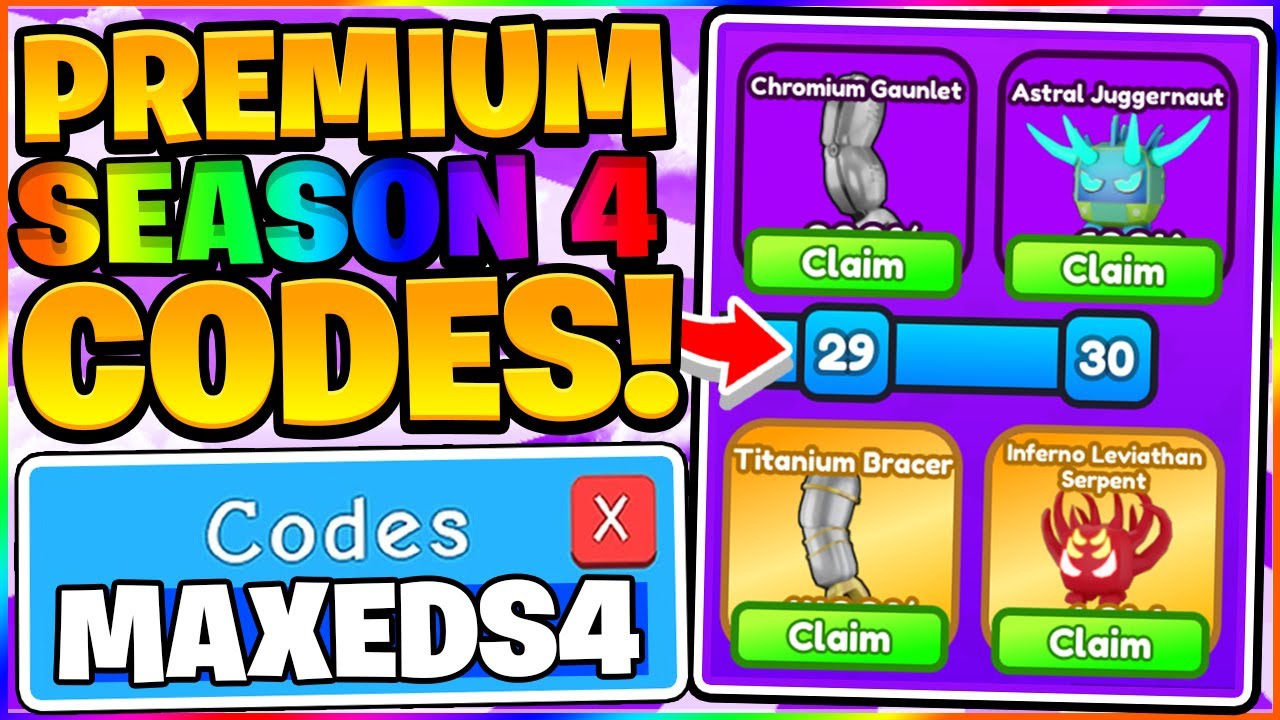 SECRET Season 4 MAX PREMIUM Codes in Roblox Arm Wrestling Simulator ...