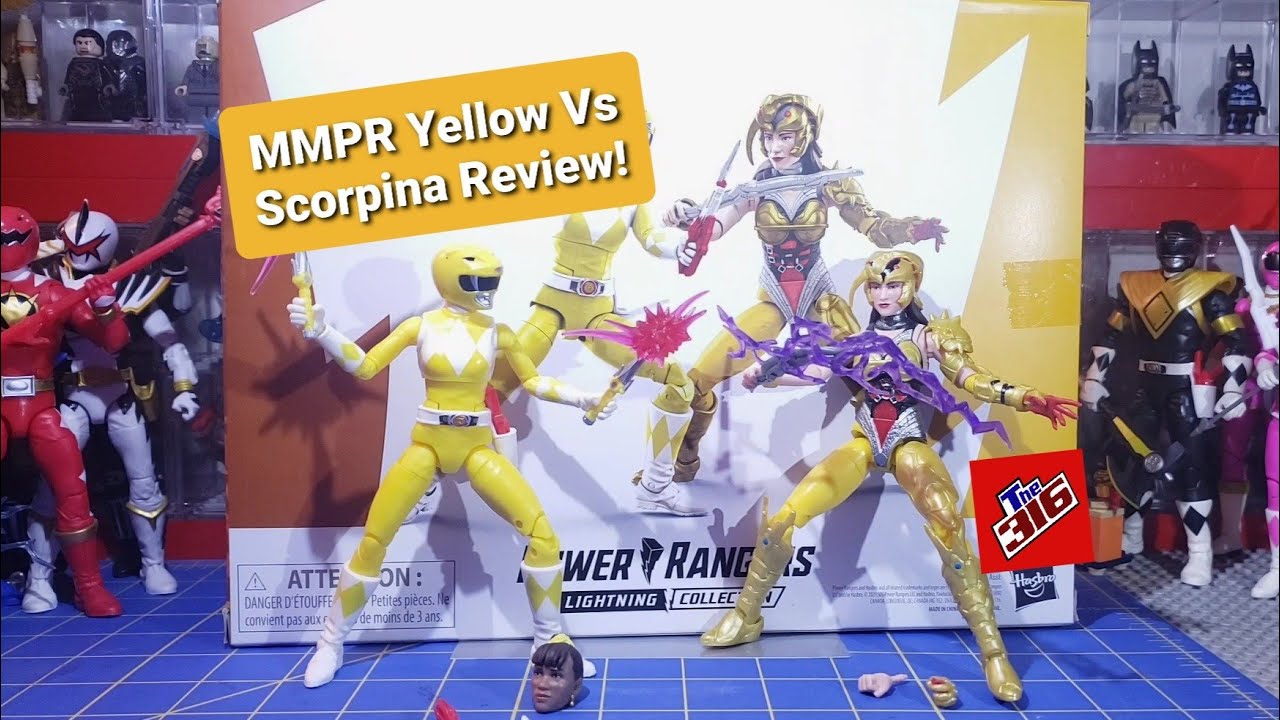 Scorpina Vs MMPR Yellow | Power Rangers Lightning Collection 2 Pack ...