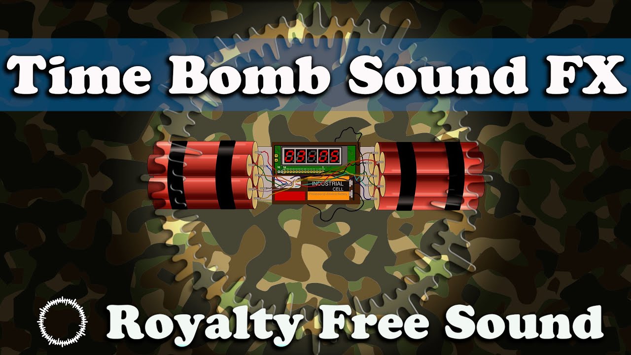Time Bomb Mechanism. Ticking Clock with an Explosion sound effect. Звук ...