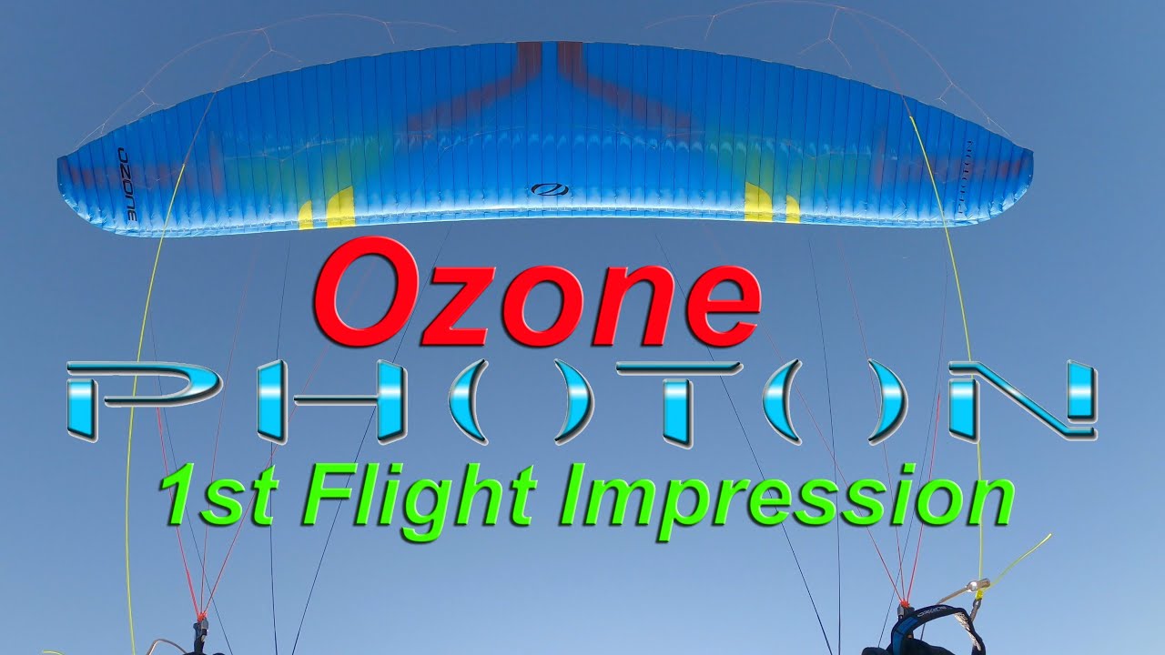 Ozone Photon 2-line EN C kiting and 1st flight impression - YouTube