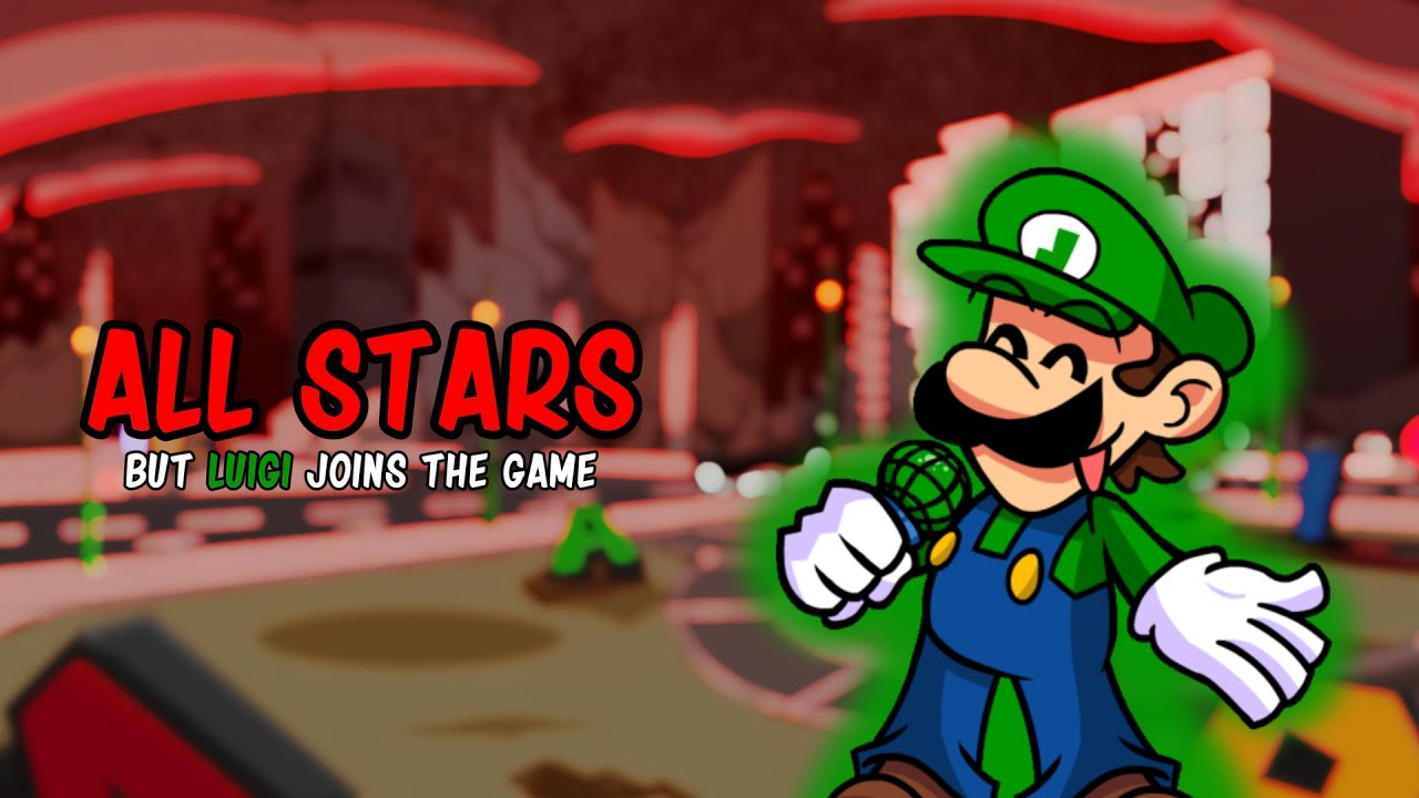 FNF All-Stars - Luigi Joins the Game (13 Players, 4 Gods) - YouTube