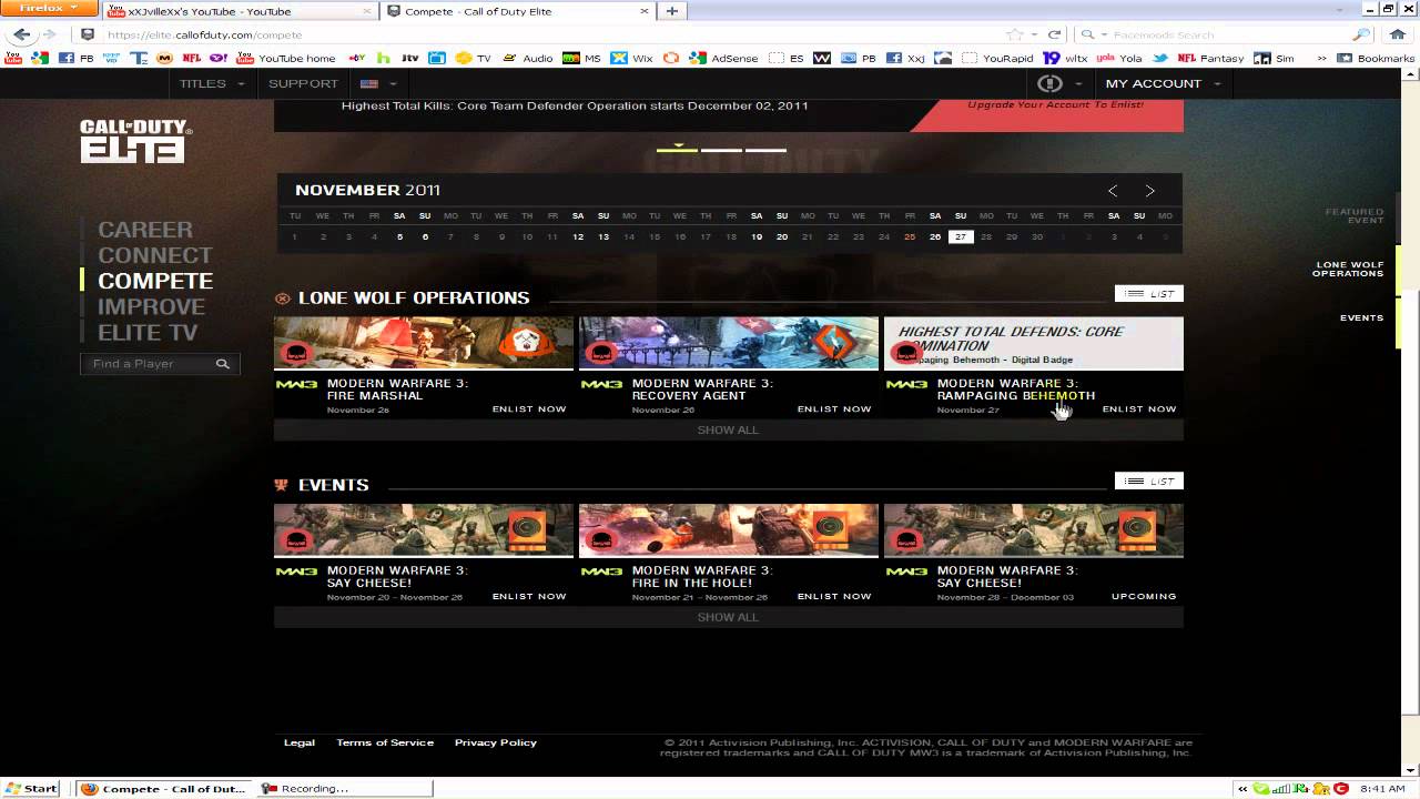 COD Elite Clan Competing & Unlocking MW3 Stuff JOIN NOW - YouTube