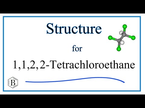 Structural Formula for 1,1,2,2-Tetrachloroethane - YouTube
